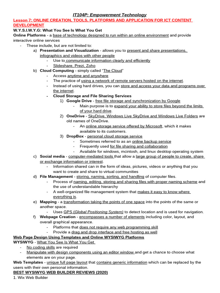 IT104P Reviewer 2 | PDF