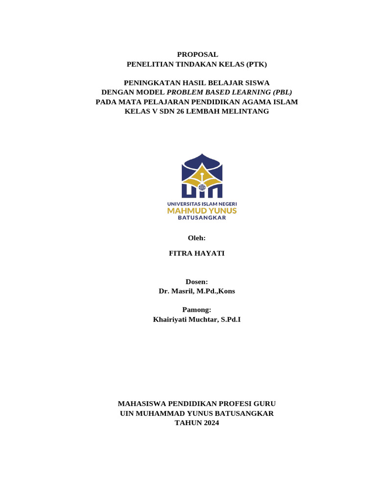 Cover PTK | PDF | Behavior Modification | Learning Methods