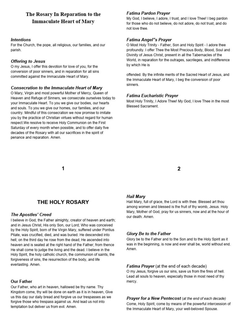 Rosary Devotions for Catholics | PDF | Mary, Mother Of Jesus | Our Lady ...