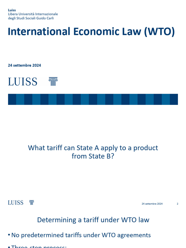 Legal Principles of The WTO | PDF