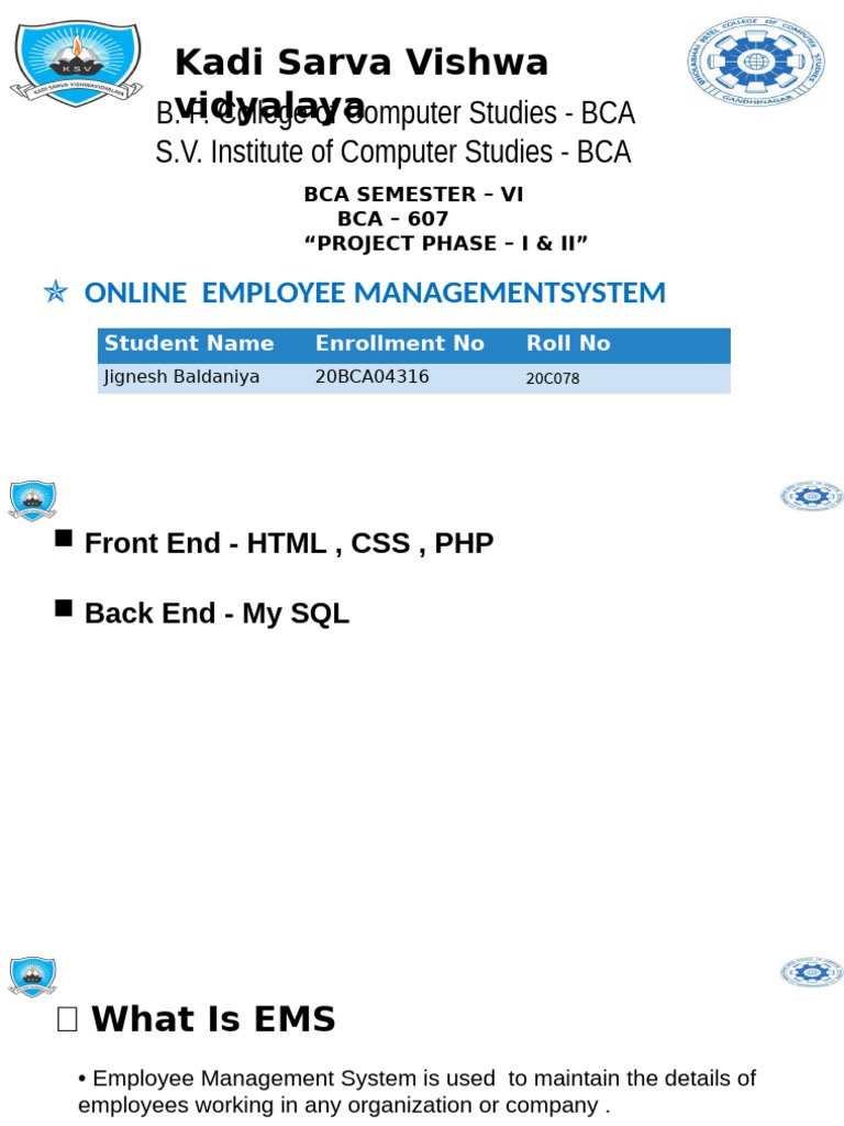 Online Employee Management System | PDF