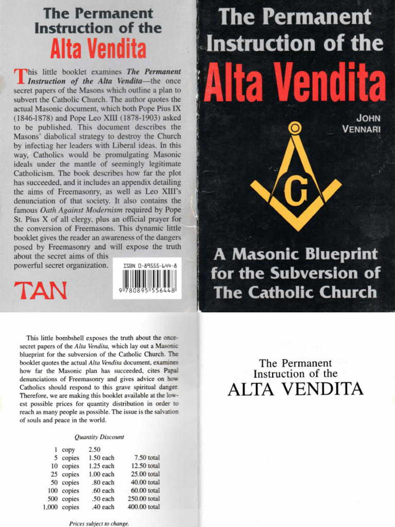 Alta Vendita Masonic Blueprint | PDF