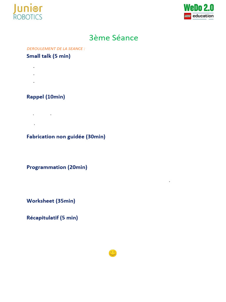 Derouelement3eme Seance T4 | PDF