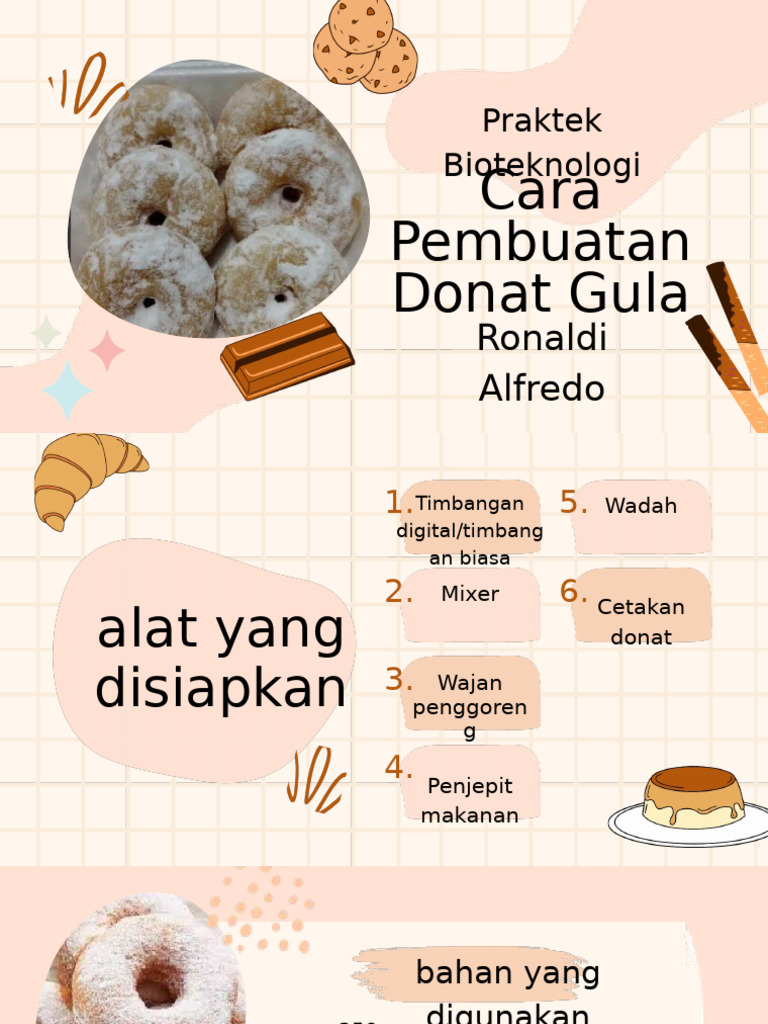 Presentasi Pembuatan Donat Gula | PDF