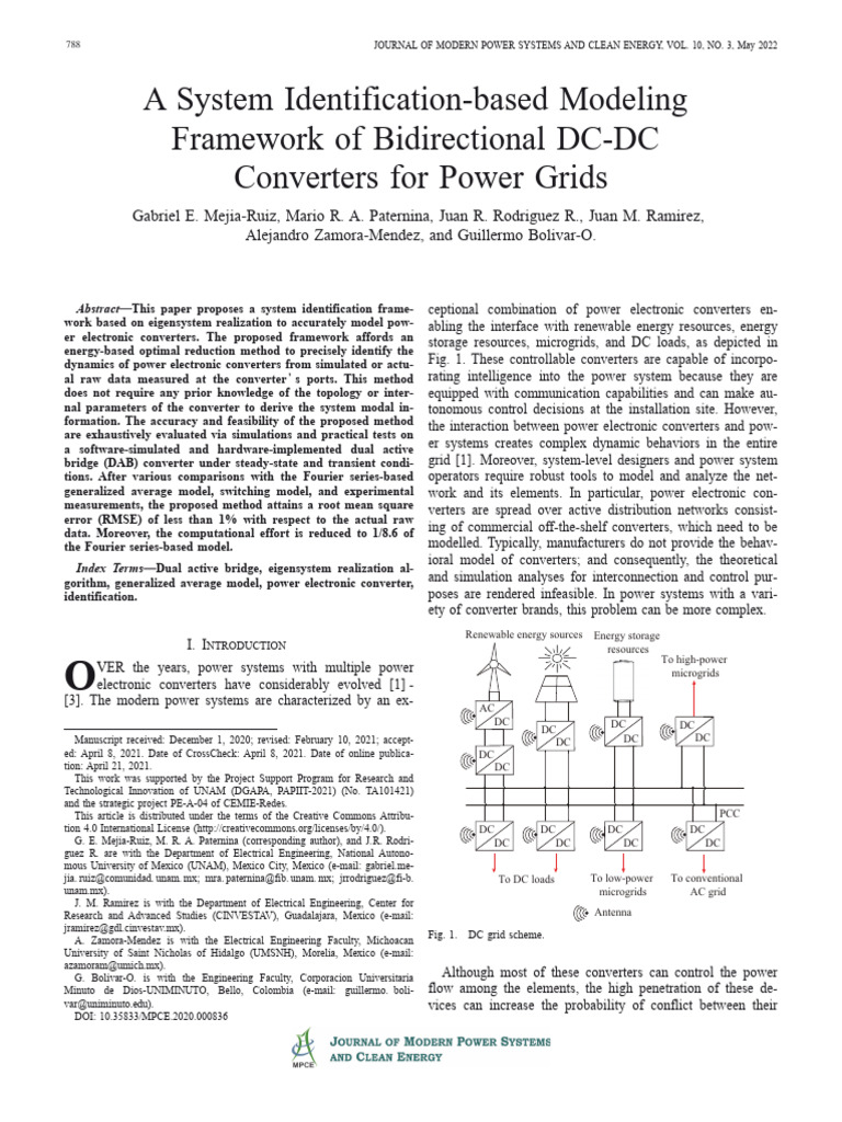 A System Identification-Based Modeling Framework of Bidirectional DC-DC Converters For Power ...
