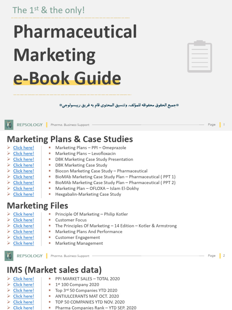 #Pharmaceutical Marketing Ebook Guide | PDF