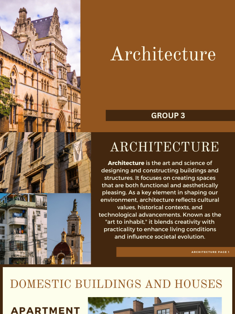 Brown Illustrated Architecture Ancient History Presentation | PDF