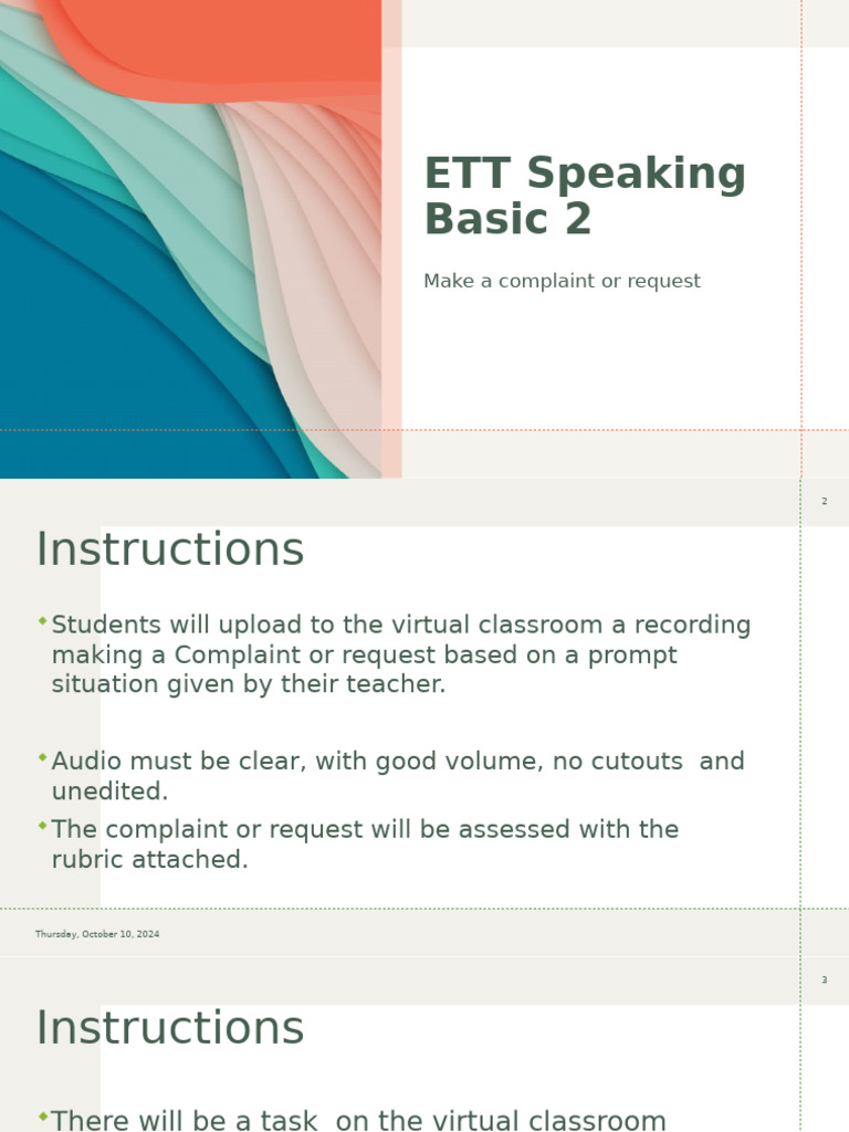 ETT Speaking Basic 2 | PDF