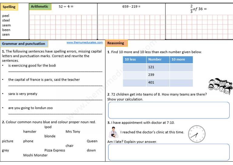 Yr3 Sheet A Day 8 | PDF