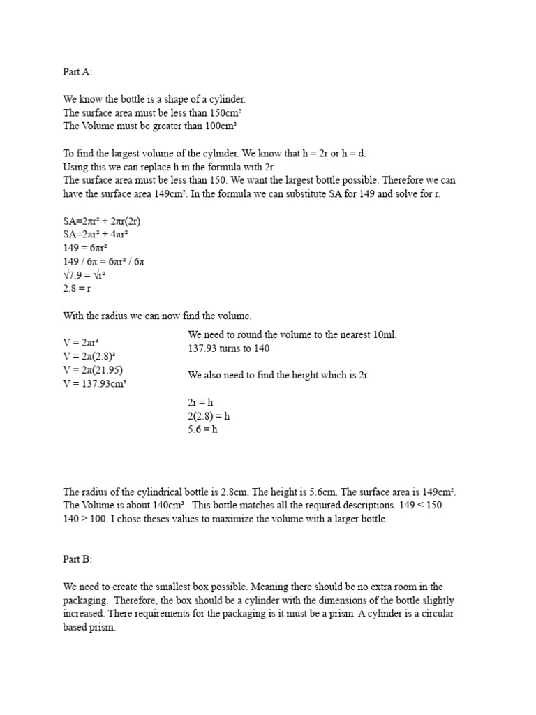 Ap Math Unit 5 Final Assingment | PDF