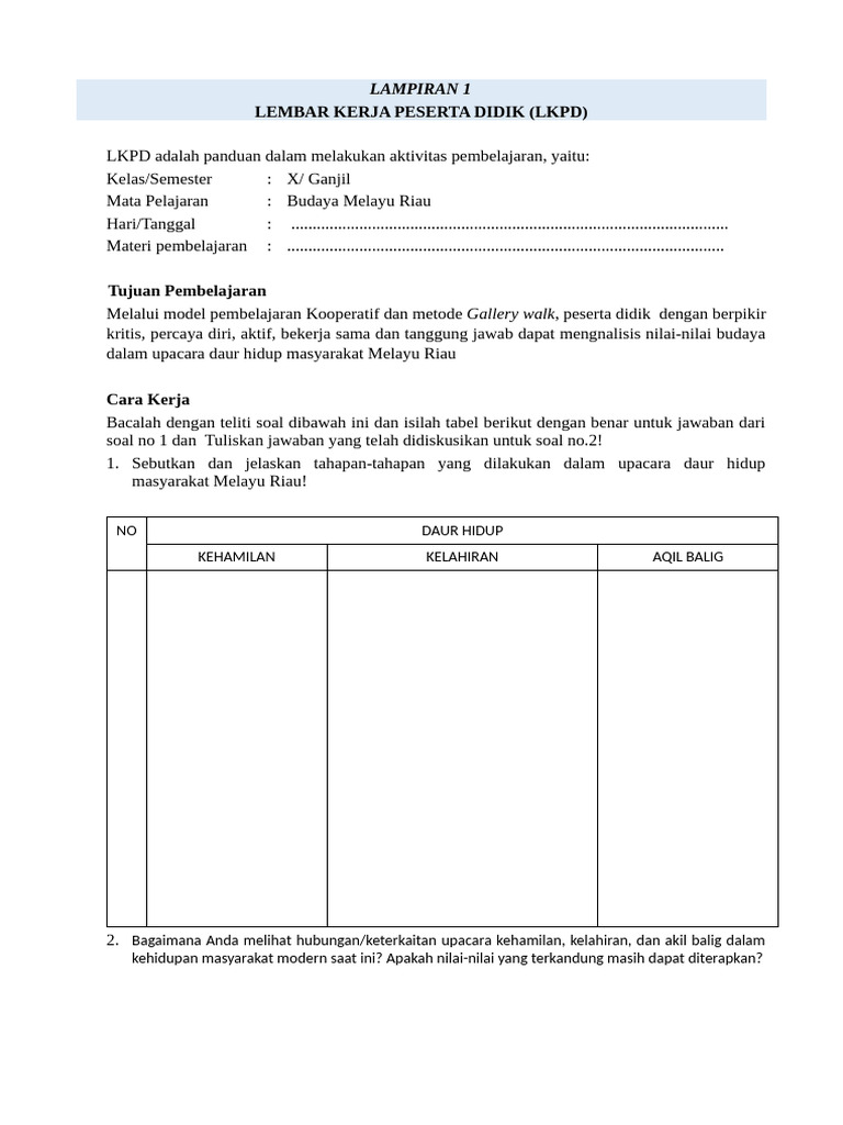 Lampiran 1 LKPD | PDF
