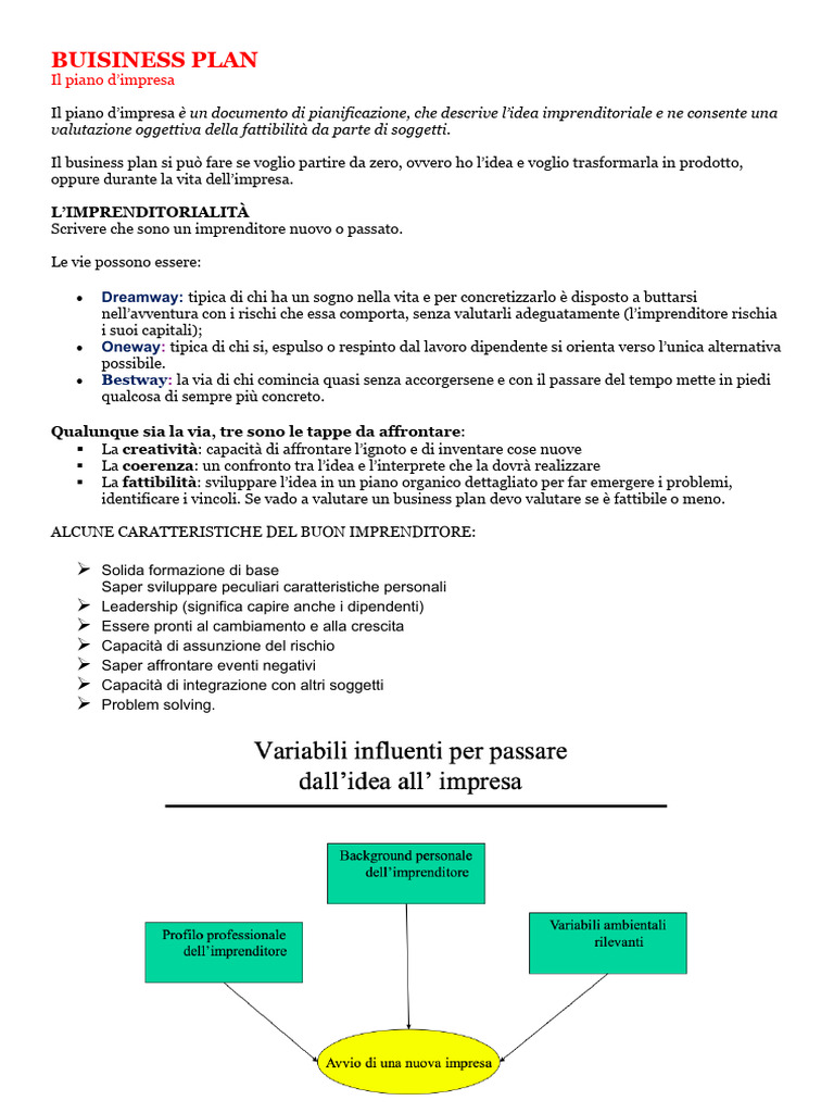 Lez 18 Business Plan | PDF