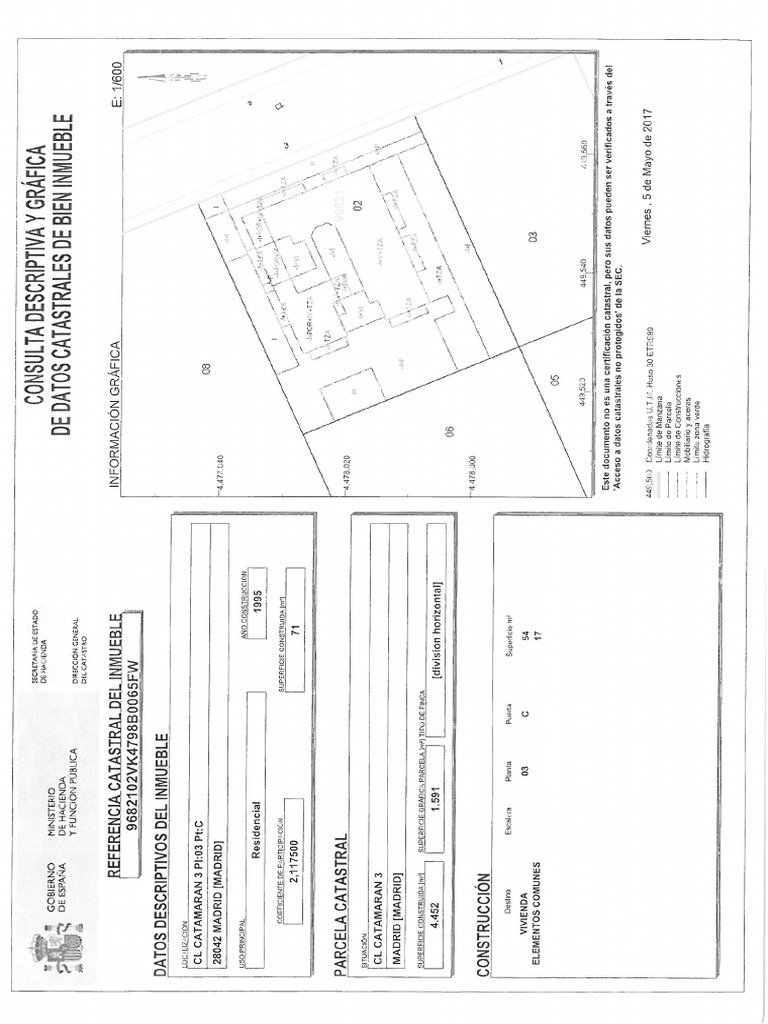 Ficha Catastro | PDF