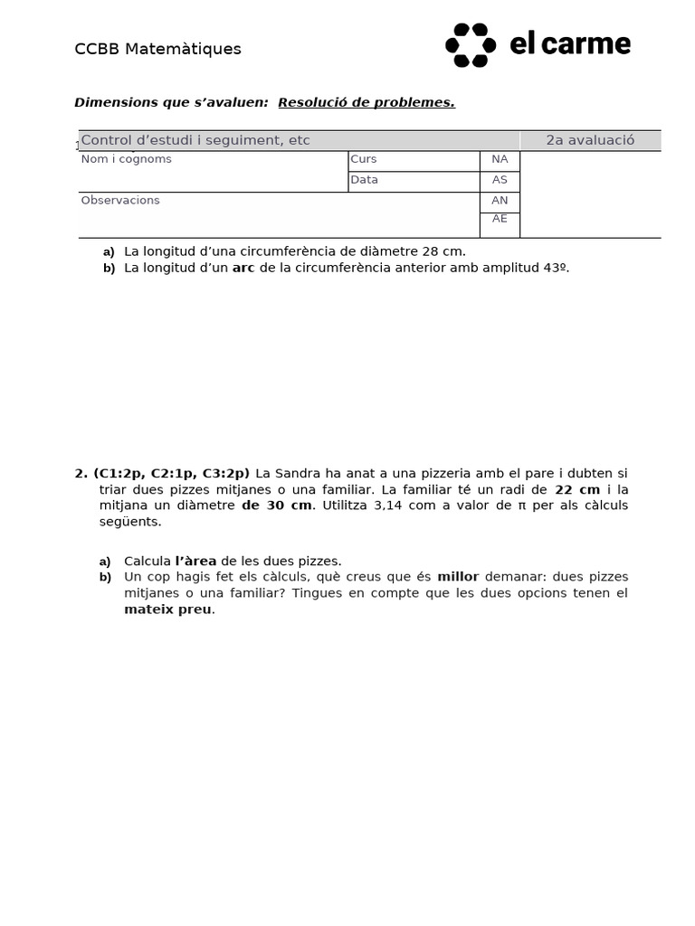 EX5 CCBBmat Circumferencia1 | PDF