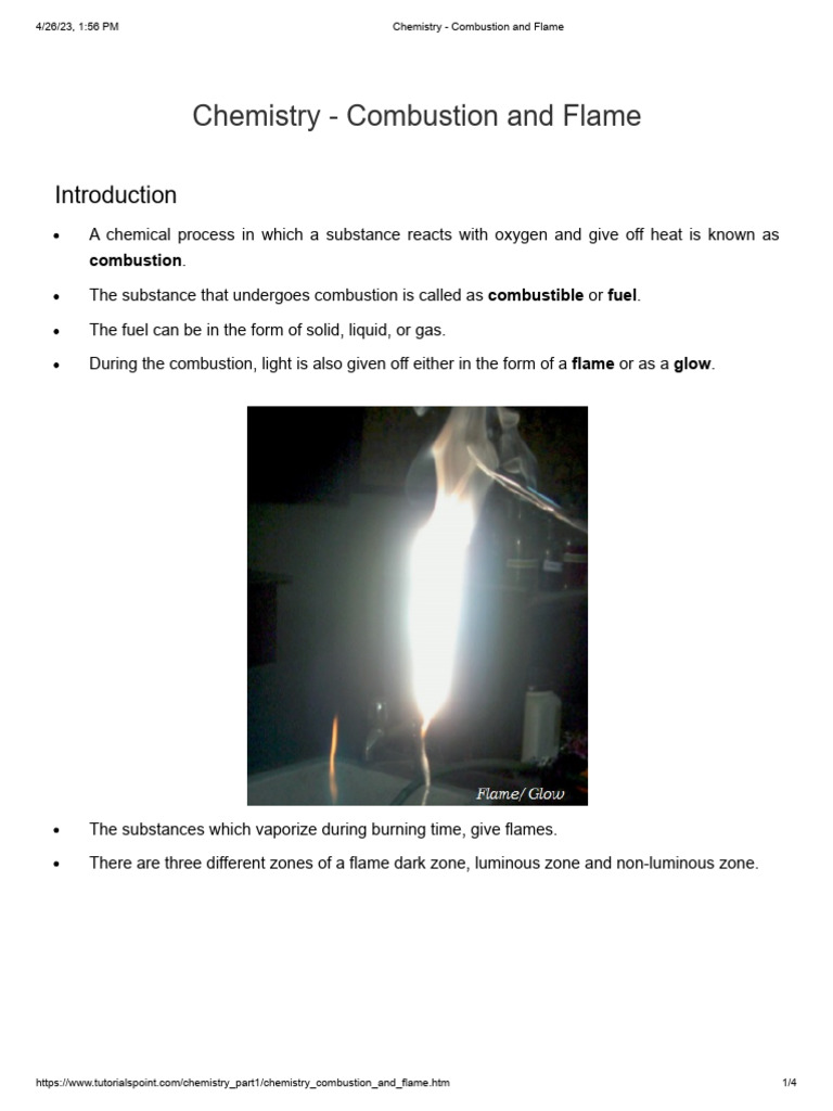 Chemistry - Combustion and Flame | PDF
