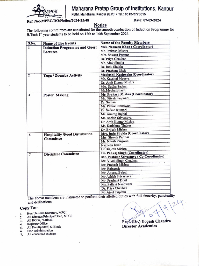 Induction Program | PDF