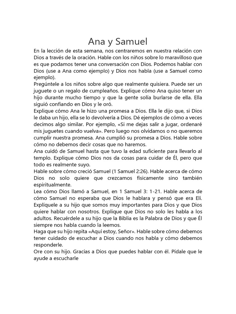 Ana y Samue1 | PDF | Salud y bienestar