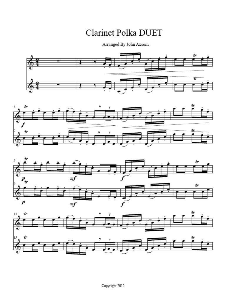 Clarinet Polka Duet | PDF