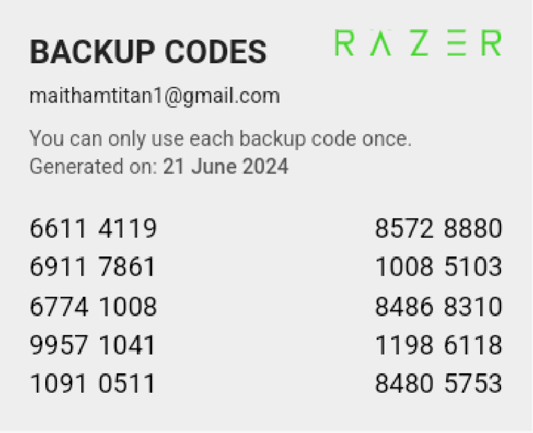 Razer Id Codes 1718923317289 | PDF