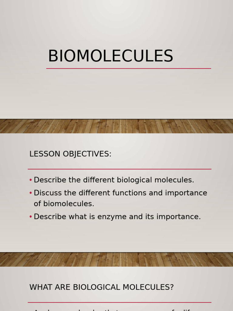 Chapter 2 - BIOMOLECULES New (Copy) (Autosaved) | PDF