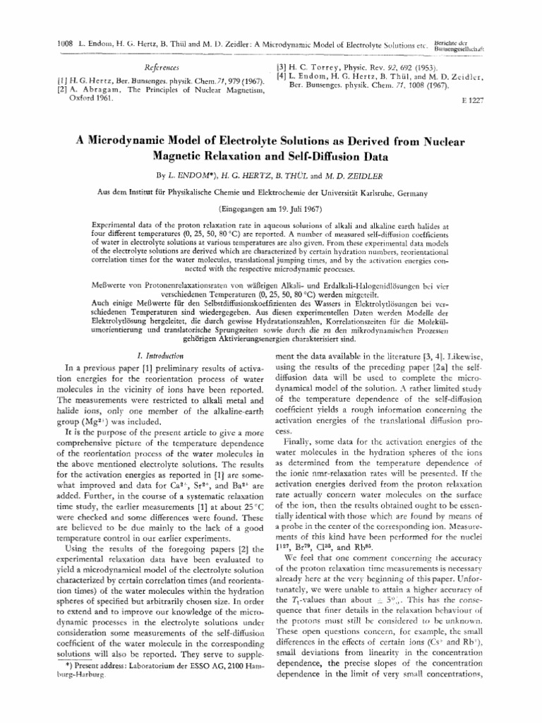 Endom&Hertz 1967 | PDF