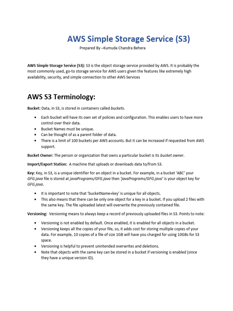 AWS s3 | PDF