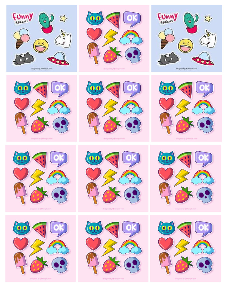 Sticker Niños | PDF