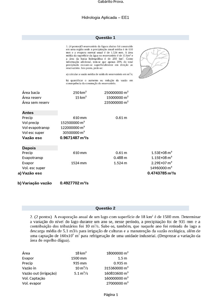 EE1 - Corrigida | PDF