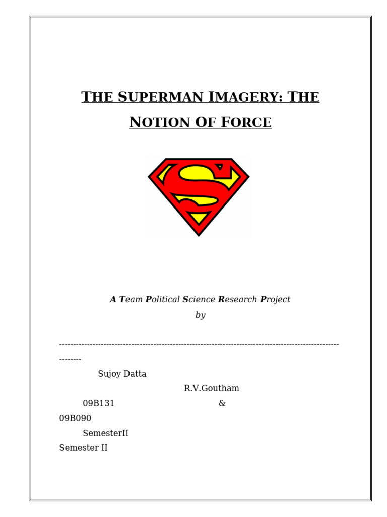 Superman Project | PDF