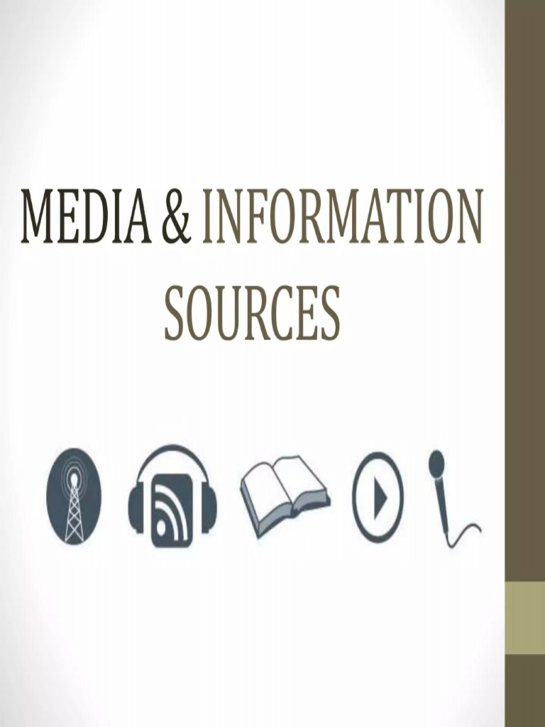 Lesson4 Media and Information Sources | PDF