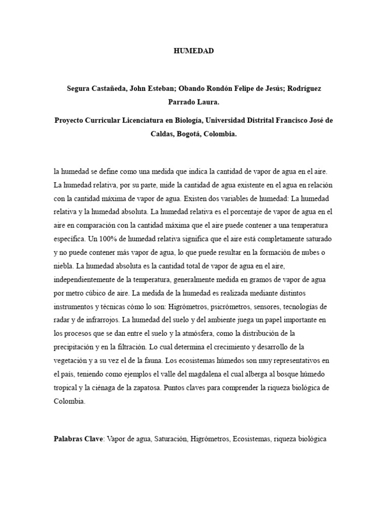 HUMEDAD RESUMEN Final-1 | PDF