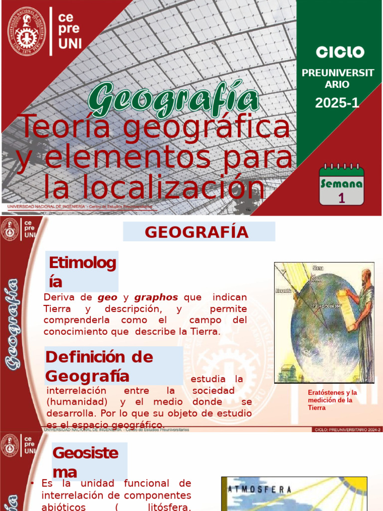 PPT-GEO Sem 1 - 2025-1 | PDF