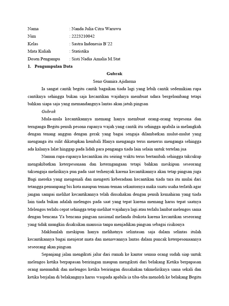 Nanda Julia - 2223210042 - UTS STATISTIKA | PDF