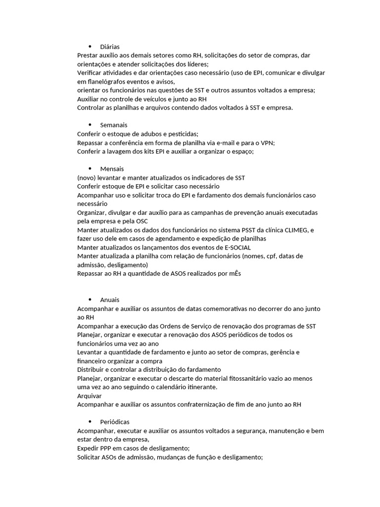 Atividades TST | PDF