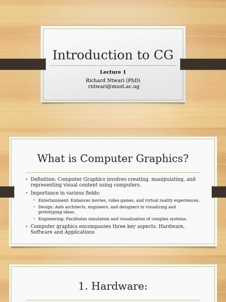 Lecture 1 - Introduction | PDF