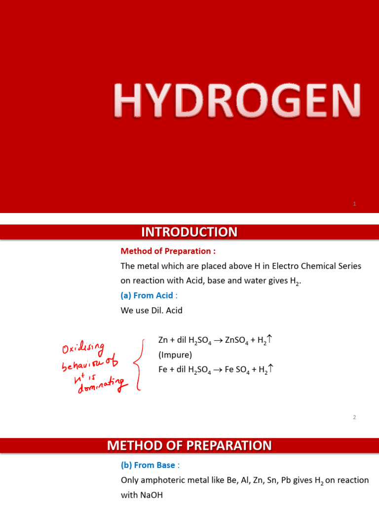 Hydrogen | PDF