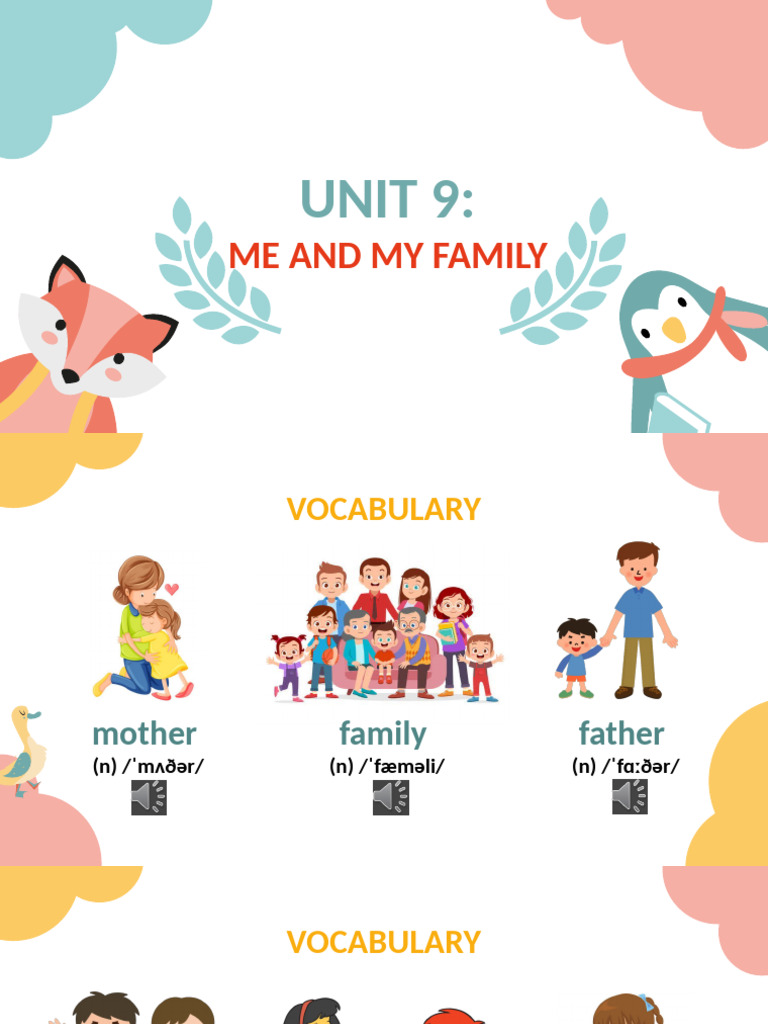 FFM - Unit 9 - Me and My Family | PDF