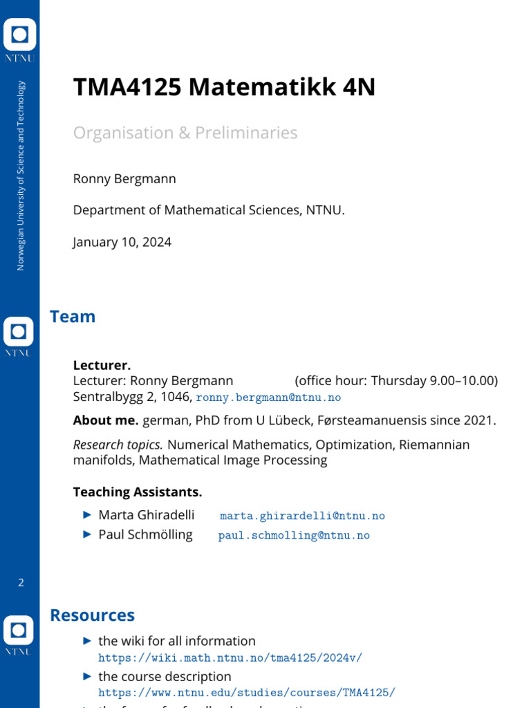 Ma3001 Numerical Mathematics | PDF | Partial Differential Equation | Norm (Mathematics)