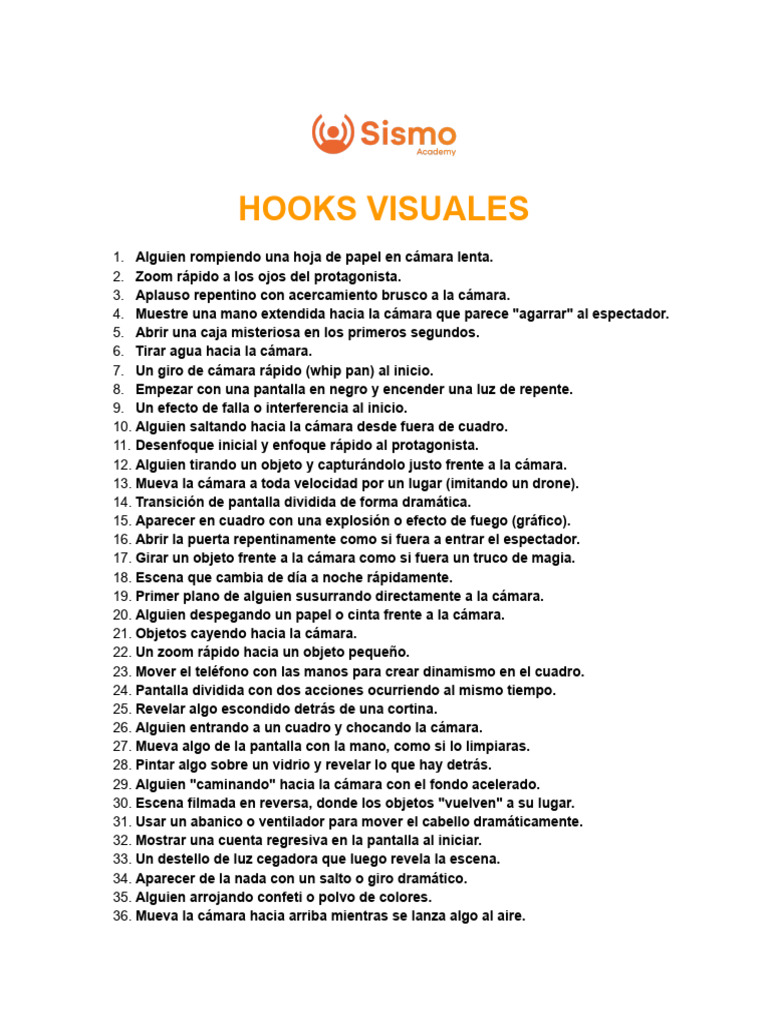 Hooks Visuales | PDF