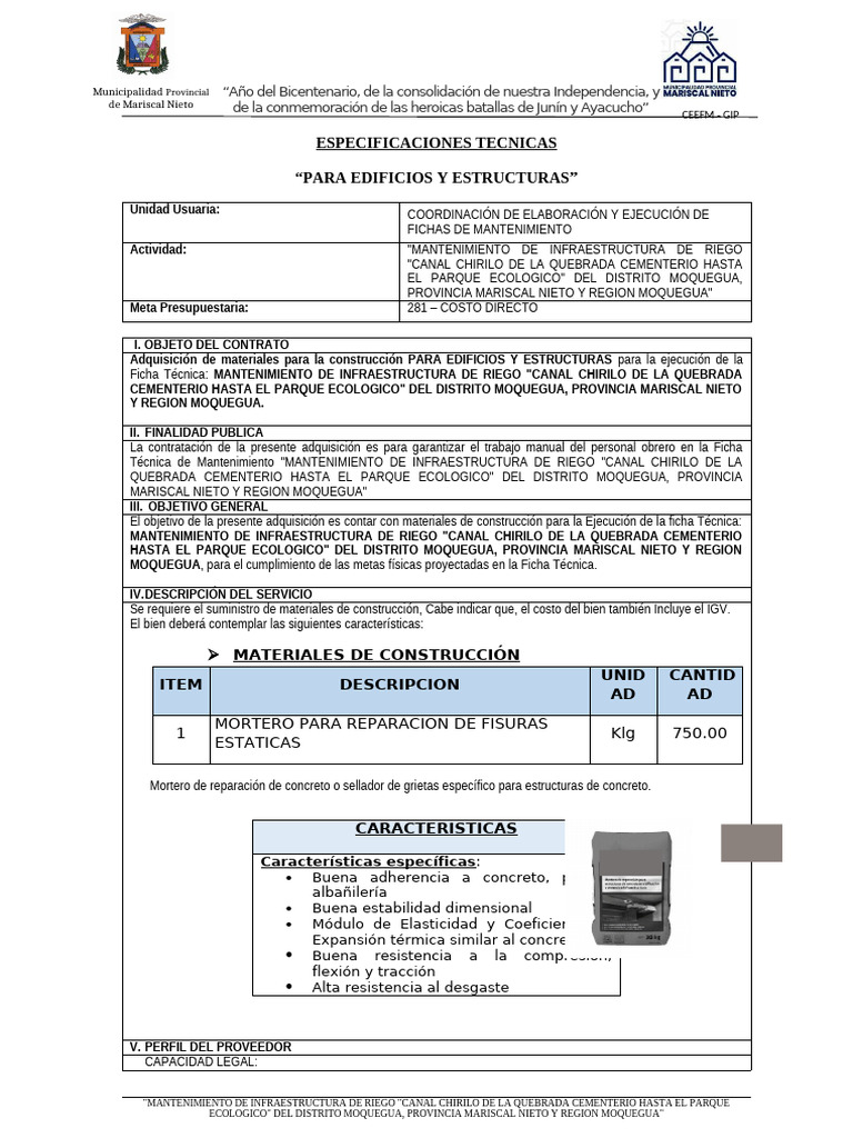 TDR PARA EDIFICIOS Y ESTRUCTURAS OK | PDF