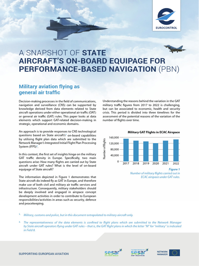 Eurocontrol Snapshot State Aircraft On Board Equipage PBN | PDF