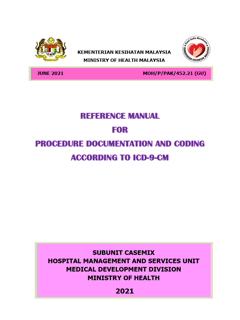 Reference Manual For Procedure Documentation Coding According To Icd-9 ...
