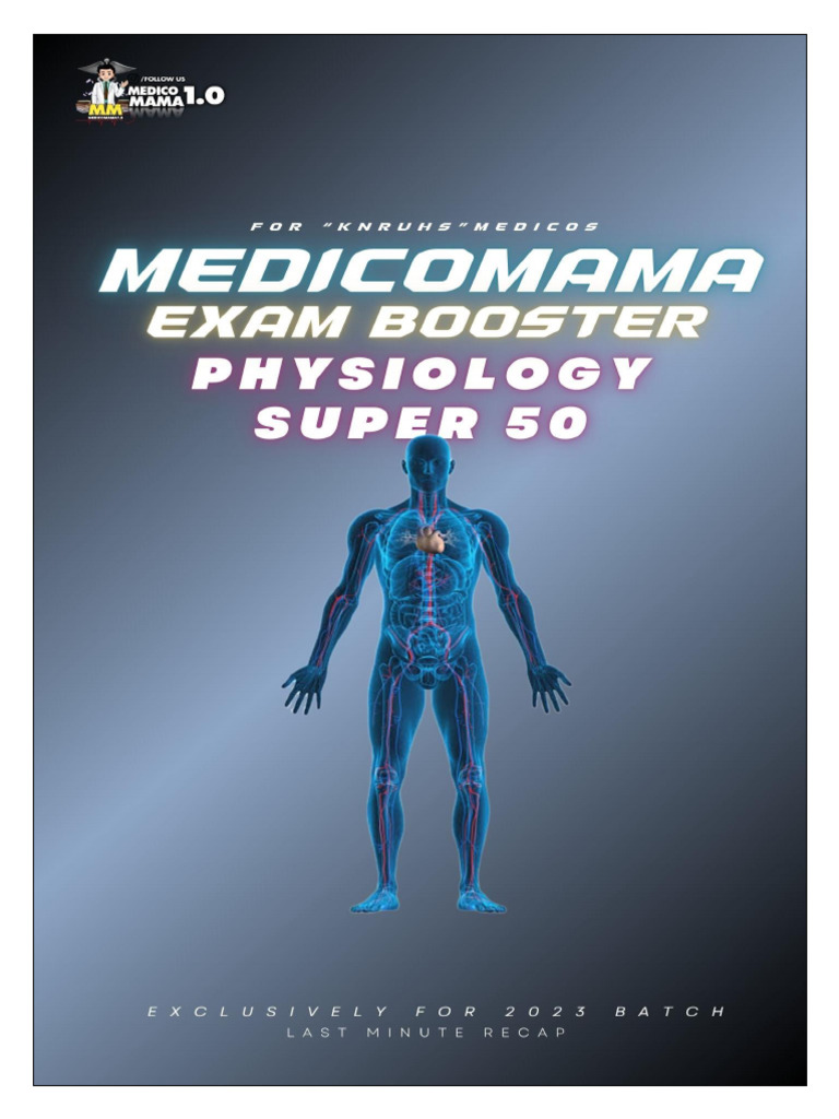 Knruhs Super-50 Physiology Paper-2 | PDF