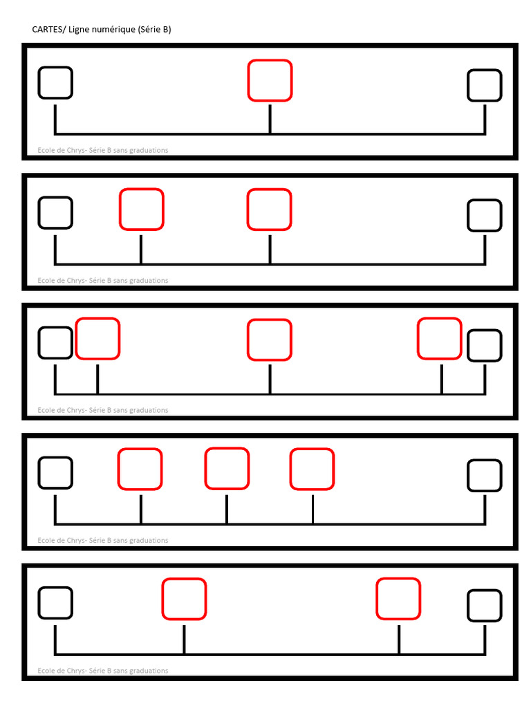 Ligne Numérique CARTES - Sans Graduations - Ecole de Chrys | PDF Ligne Numérique CARTES - Sans Graduations - Ecole de Chrys | PDF