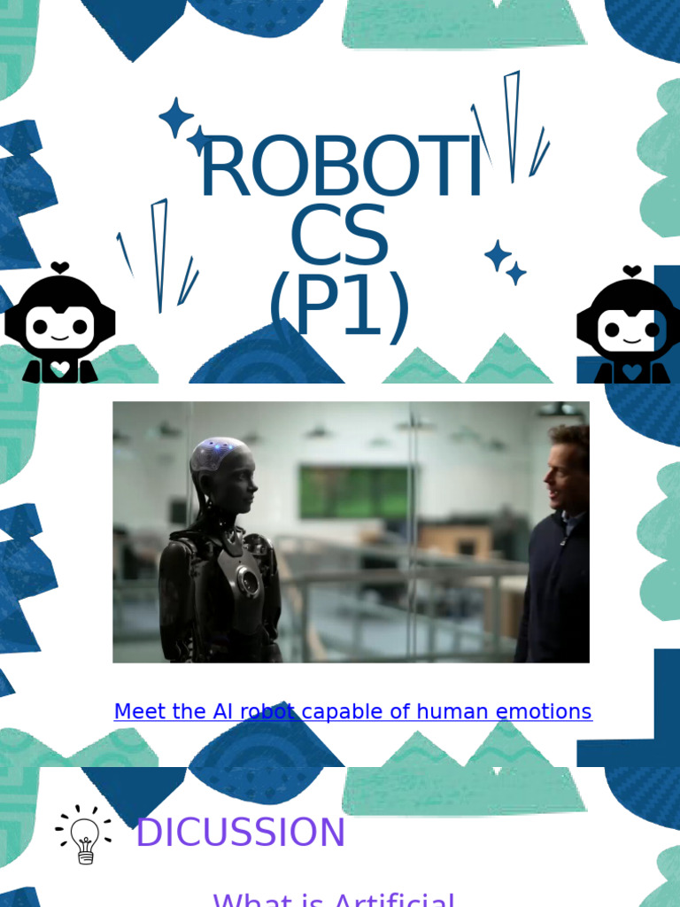 Week 4 - Day 7 - PPT - The Future of Robotics (P1) | PDF