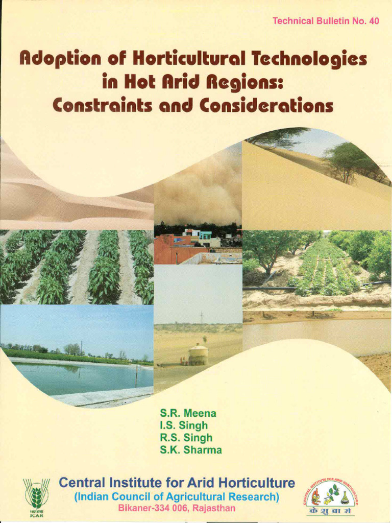 Adotion Arid Hort Tech | PDF