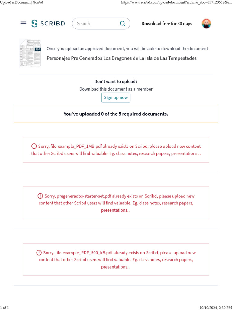 Upload A Document - Scribd | PDF