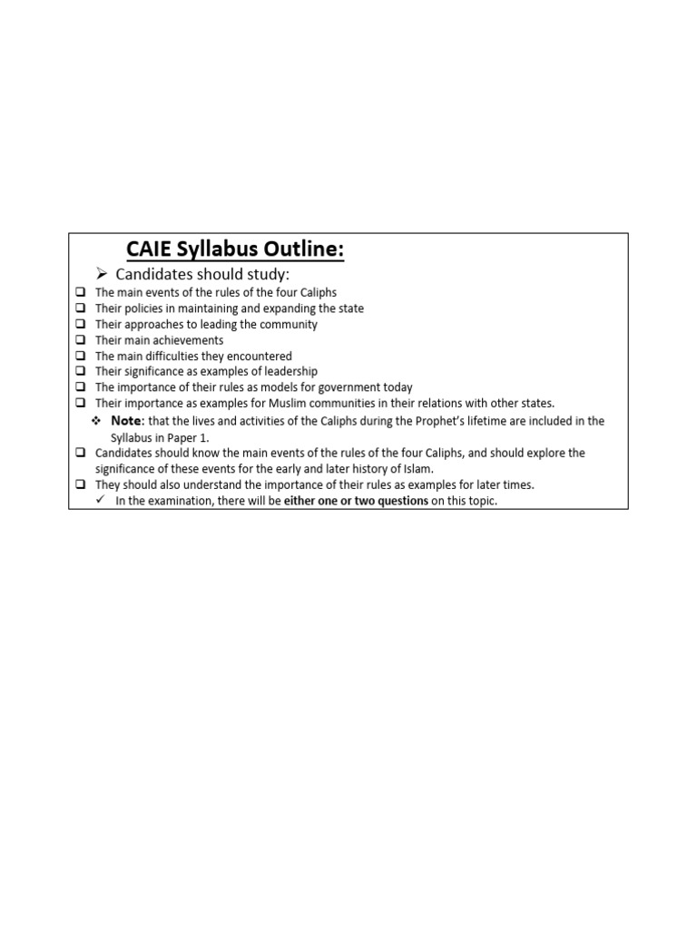 Rightly Guided Caliphs | PDF