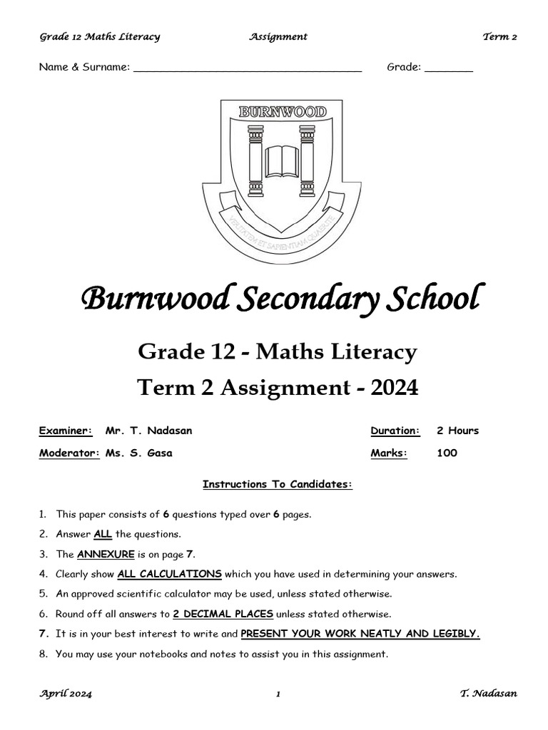 gr12 Mlit Assignment t2 2024 | PDF