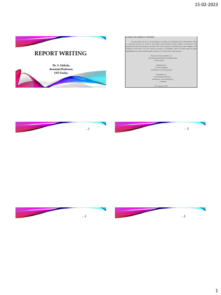 Report Writing-Samples | PDF